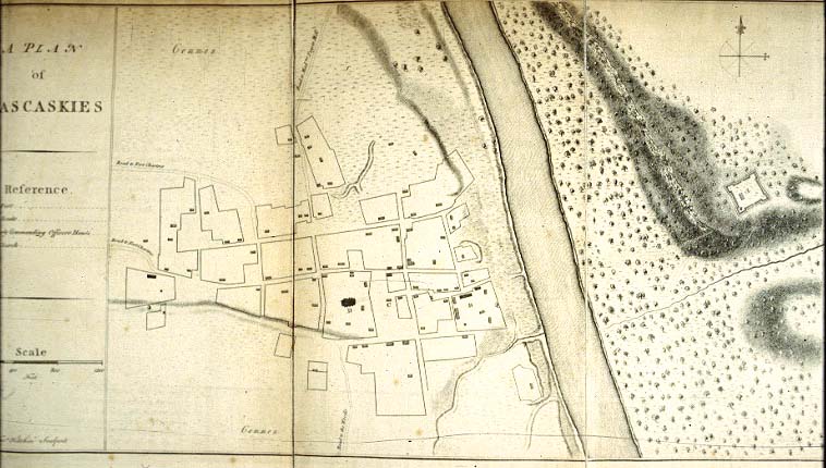 Plan of Cascaskies, A [Kaskaskia] | Louisiana State Museums